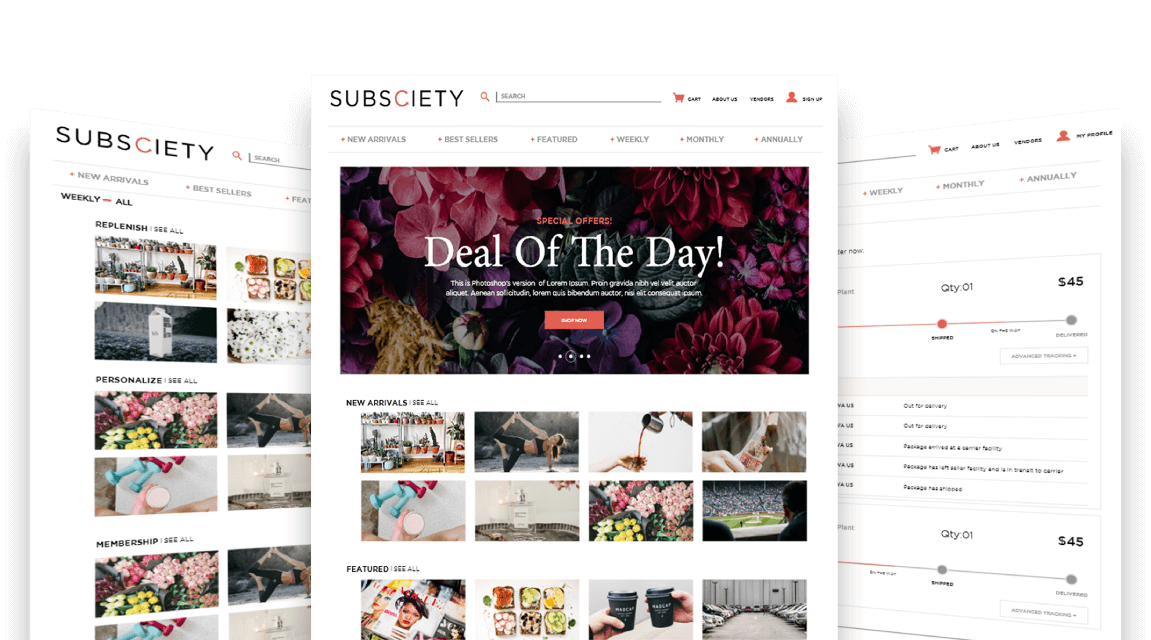 Unique subscription-based eCommerce platform